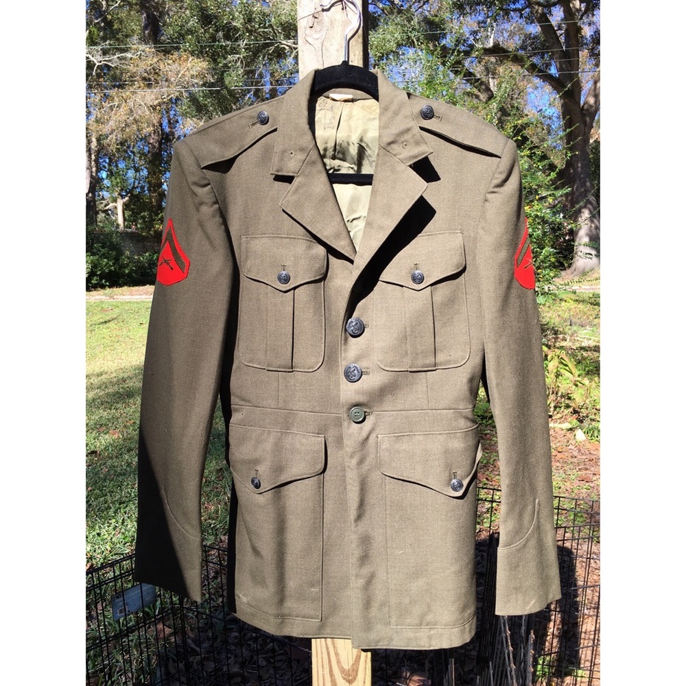 60’s Vintage Vietnam Wool Army Green Jacket Small - Gem
